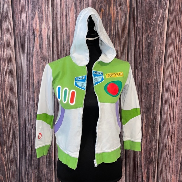 Disney | Shirts & Tops | Disney Store Buzz Lightyear Zipup Hoodie ...
